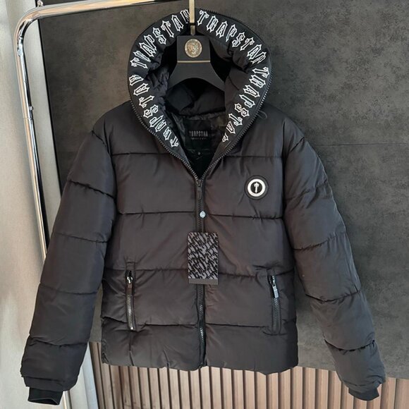 Trapstar | Jackets & Coats | Black Trapstar Hooded Puffer Size S | Poshmark